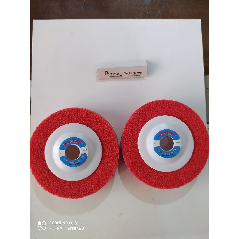 Jual BATU POLES SPONGE MERAH NON WOVEN 4" POLES STAINLESS TEBAL ...