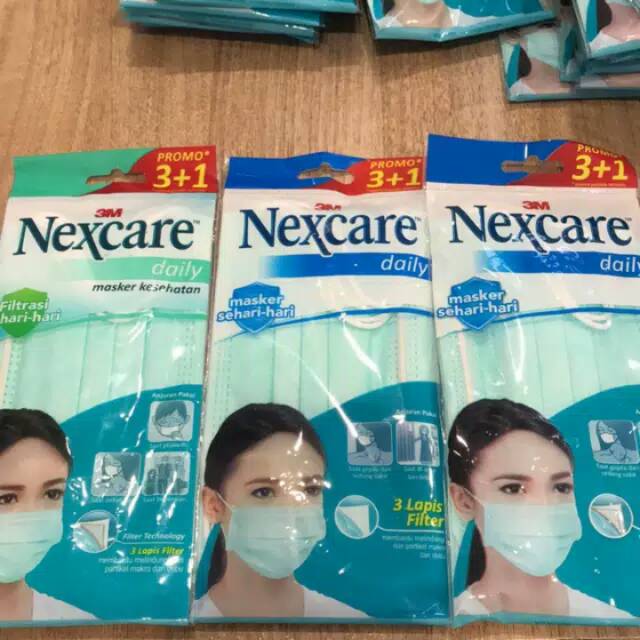 Jual Nexcare masker 100% original isi 4 pcs harga per lembar | Shopee ...