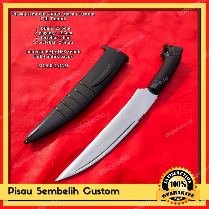 Jual PISAU SEMBELIH PREMIUM KUKU MACAN FUL TANDUK CUSTOM SANGAT TAJAM ... Jual PISAU SEMBELIH PREMIUM KUKU MACAN FUL TANDUK CUSTOM SANGAT TAJAM ...