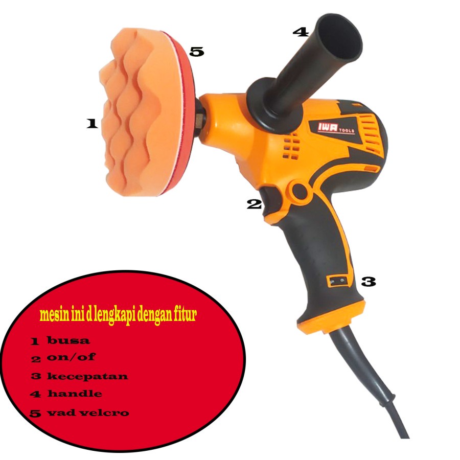 Jual Mesin Poles PSH-5 - Gun Polisher - Alat Poles Mobil | Shopee Indonesia
