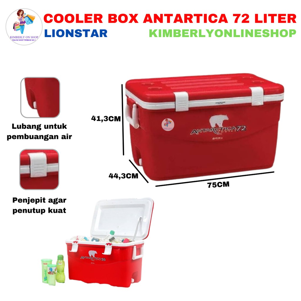 Jual Cooler box Antartica 72 Liter Cool Box Lion Star | Shopee Indonesia