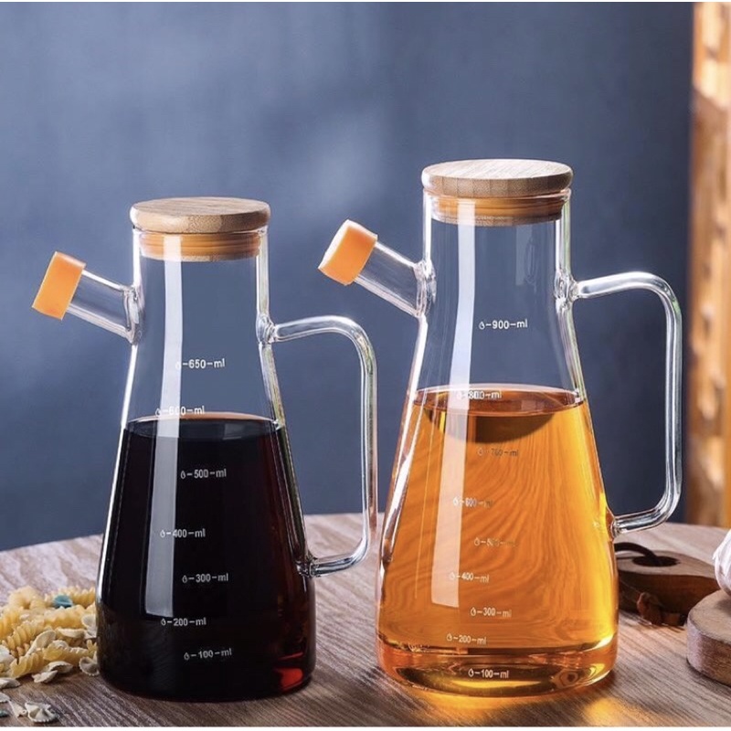 Jual Oil bottle / teko minyak tutup bamboo aesthetic estetik / botol ...