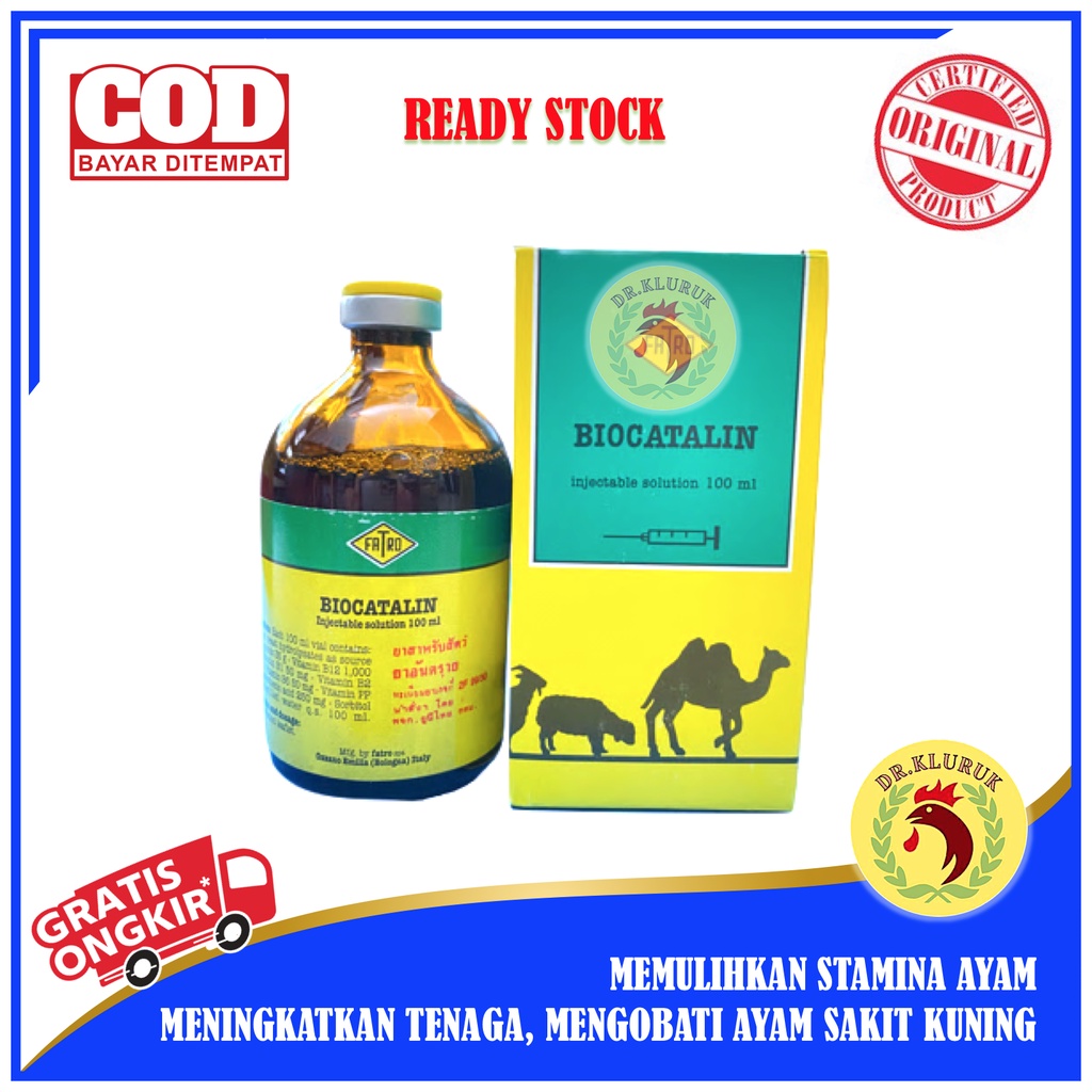 Jual Biocatalin 100ml Vitamin Suplemen Ayam Tarung / Burung Sehat ...