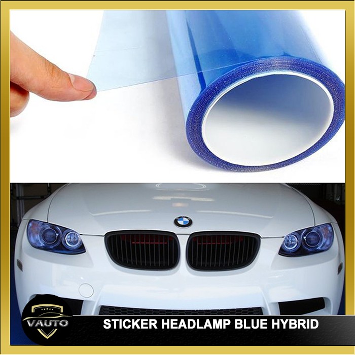 Jual Stiker lampu Mobil Motor Sticker Headlamp Blue Hybrid Per Lembar ...
