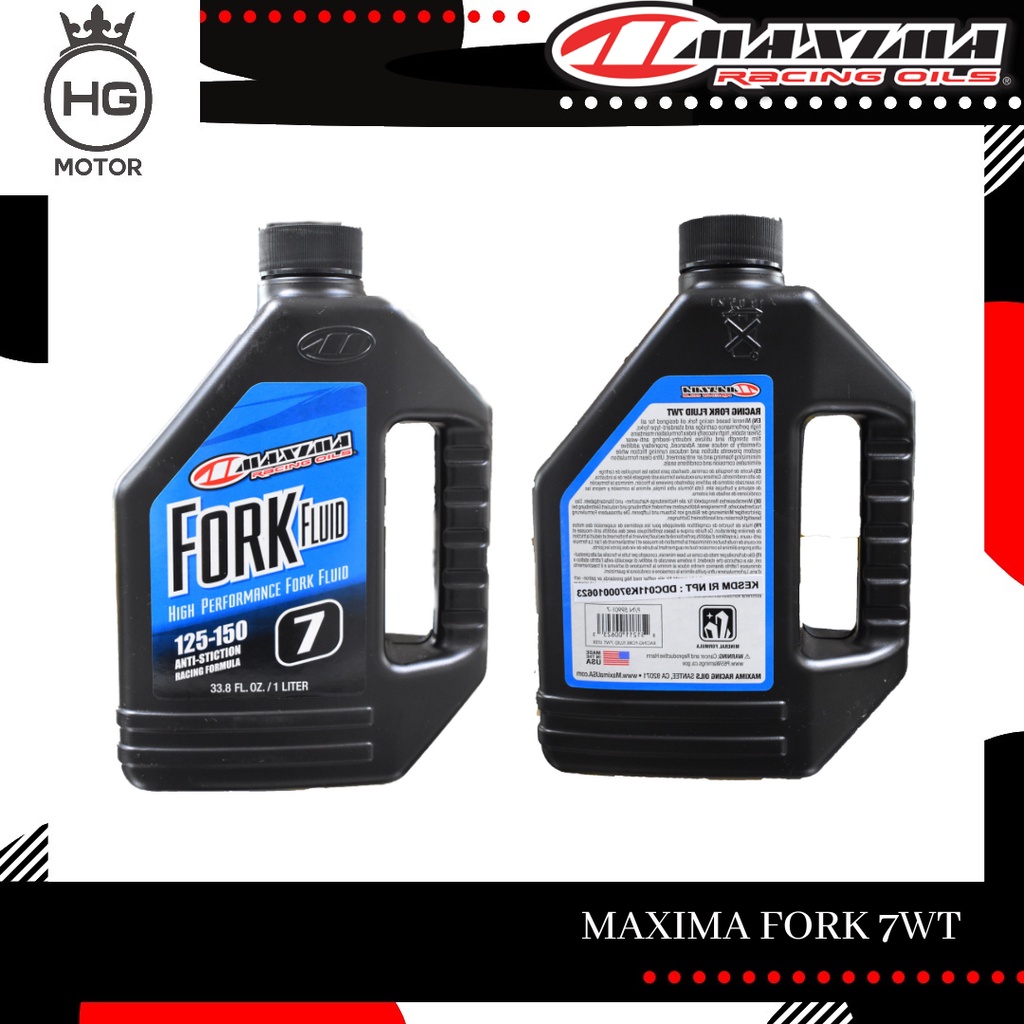 Jual OLI MOTOR MAXIMA FORK FLUID 7 - oli shock untuk segala jenis motor | Shopee Indonesia