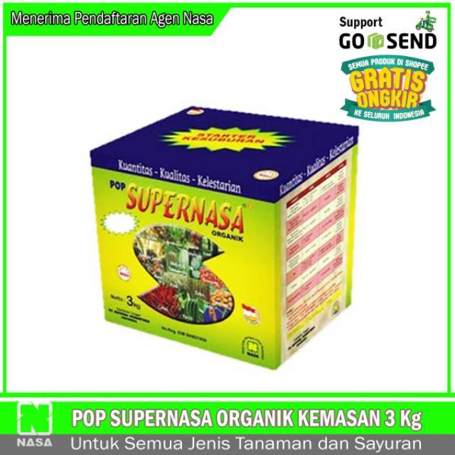 Jual Pupuk Organik POP Supernasa Kemasan 3kg | Shopee Indonesia