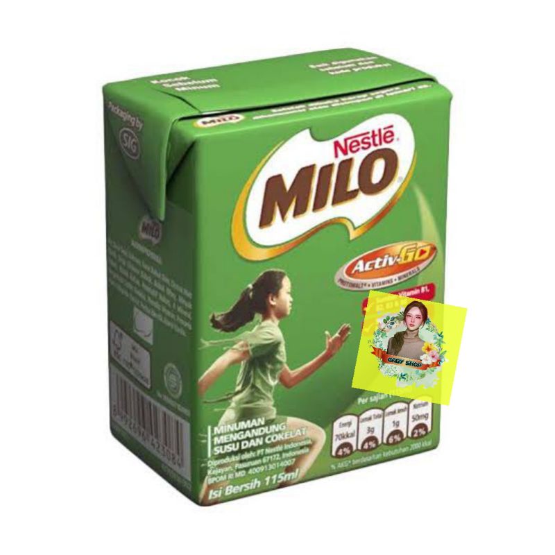 Jual MILO UHT 115 ML KOTAK | Shopee Indonesia