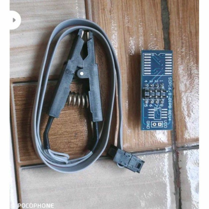 Jual Test Clip Sop8 Soic8 CH341 Jepit Eeprom flash Bios Ch341A 24 25 ...