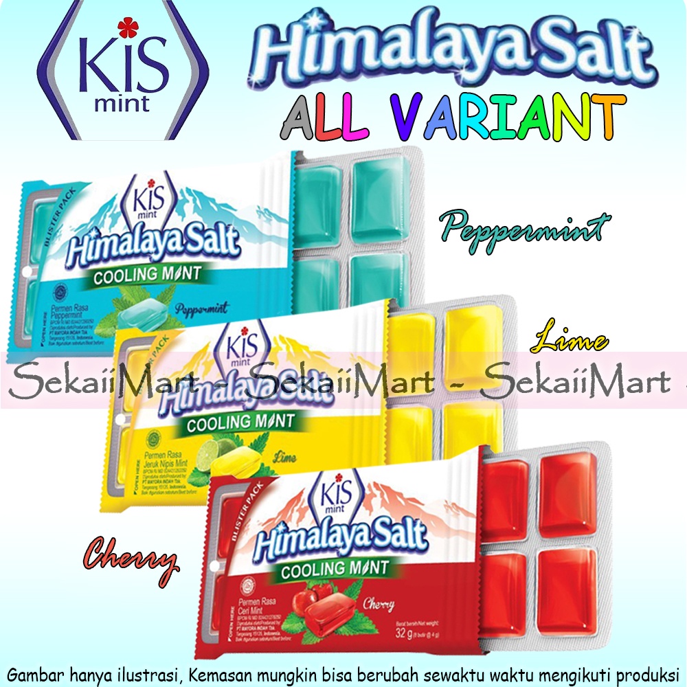 Jual KISS Himalaya Salt Cooling Mint - Permen Garam Himalayan Blister ...