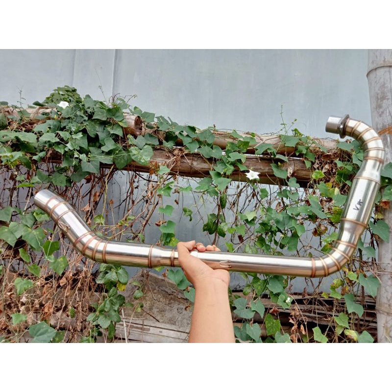 Jual pipa leheran Boom full cacing untuk MP Tiger cb GL Vixion inlet 50 ...
