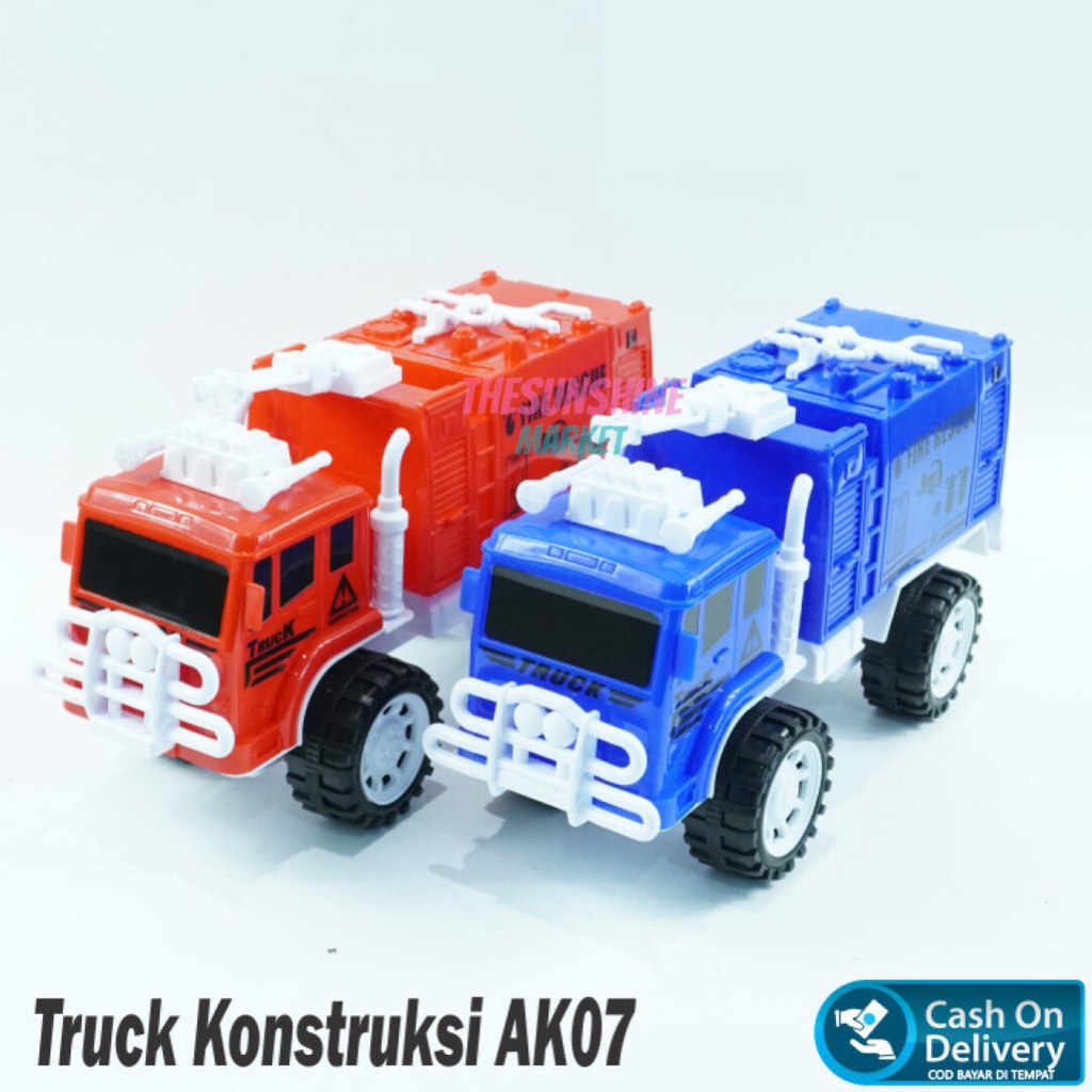 Jual Mainan Anak Mobil Pemadam Kebakaran Plastik Truck Konstruksi AK07 ...