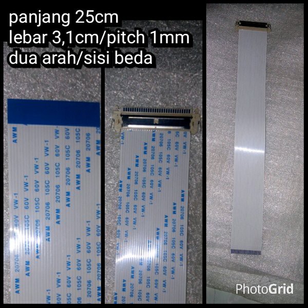 Jual Kabel flexibel fleksibel LVDS board untuk monitor LCD LED 30pin ...
