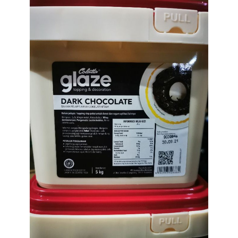 Jual Glaze collata dark choco 500gram | Shopee Indonesia