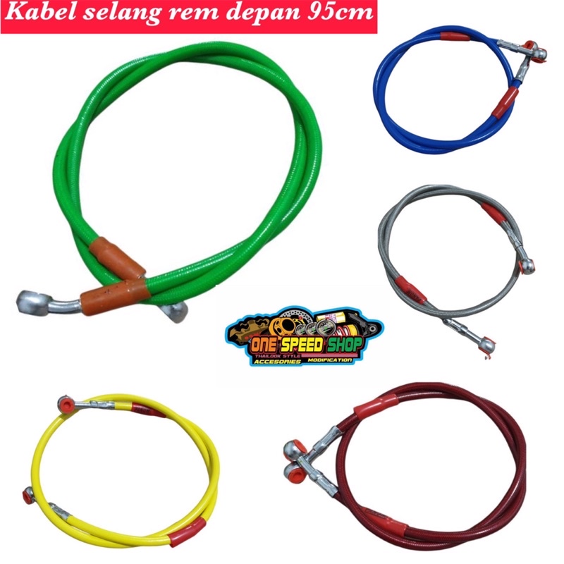 Jual MURAH Selang Rem Depan Non PSI 95cm warna selang rem depan ...