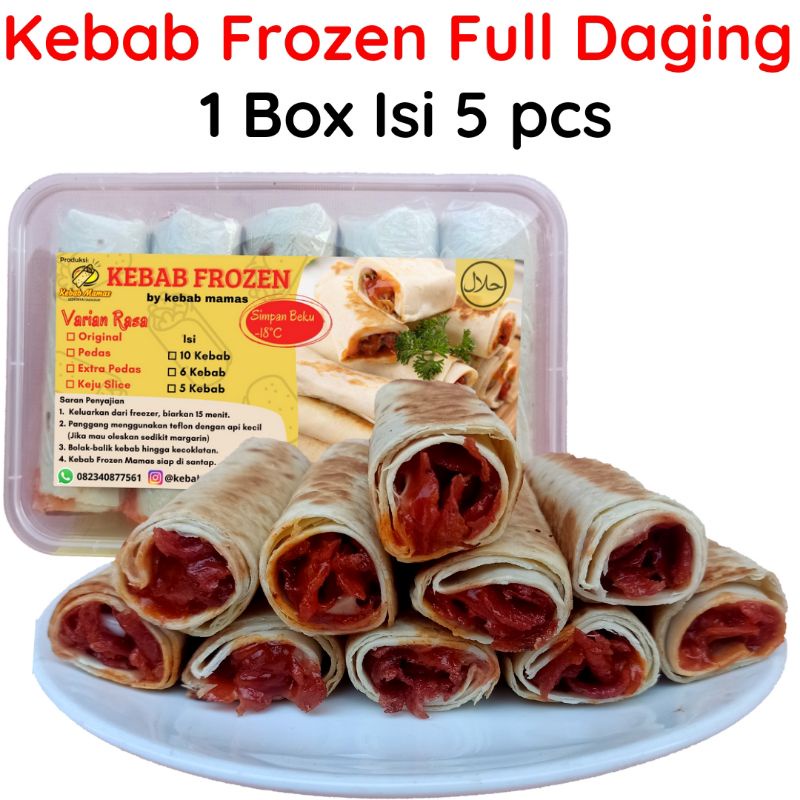 Jual Kebab Frozen Mini Premium Isi 10 Isian Full Daging Beef Kebab ...
