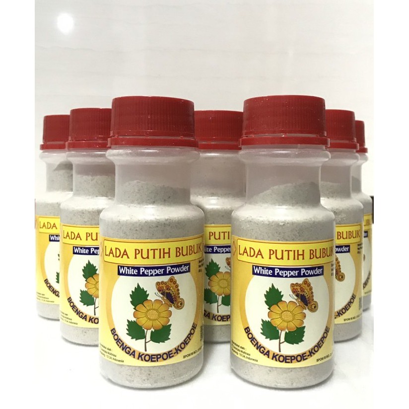 Jual LADA PUTIH BUBUK BOENGA KOEPOE KOEPOE 85 GR (BUNGA KUPU KUPU ...