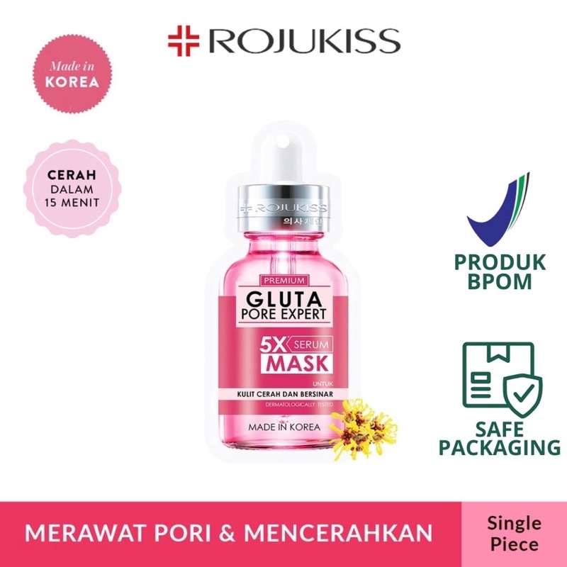 Jual ROJUKISS SHEET FACE SERUM MASK KOREA - MASKER WAJAH MENCERAHKAN ...