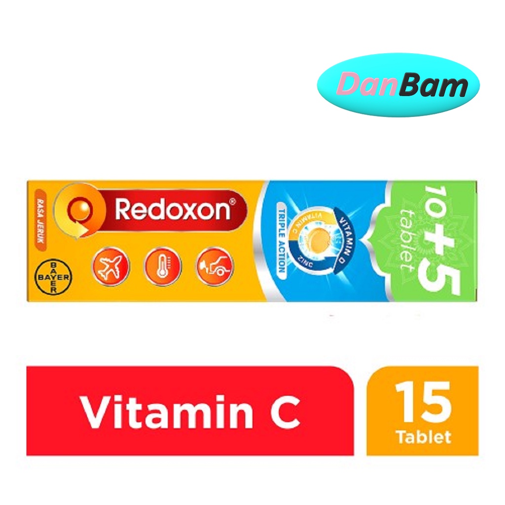 Jual Redoxon CDR Berocca Fortos Vitamin C, D & Zinc Rasa Jeruk ...