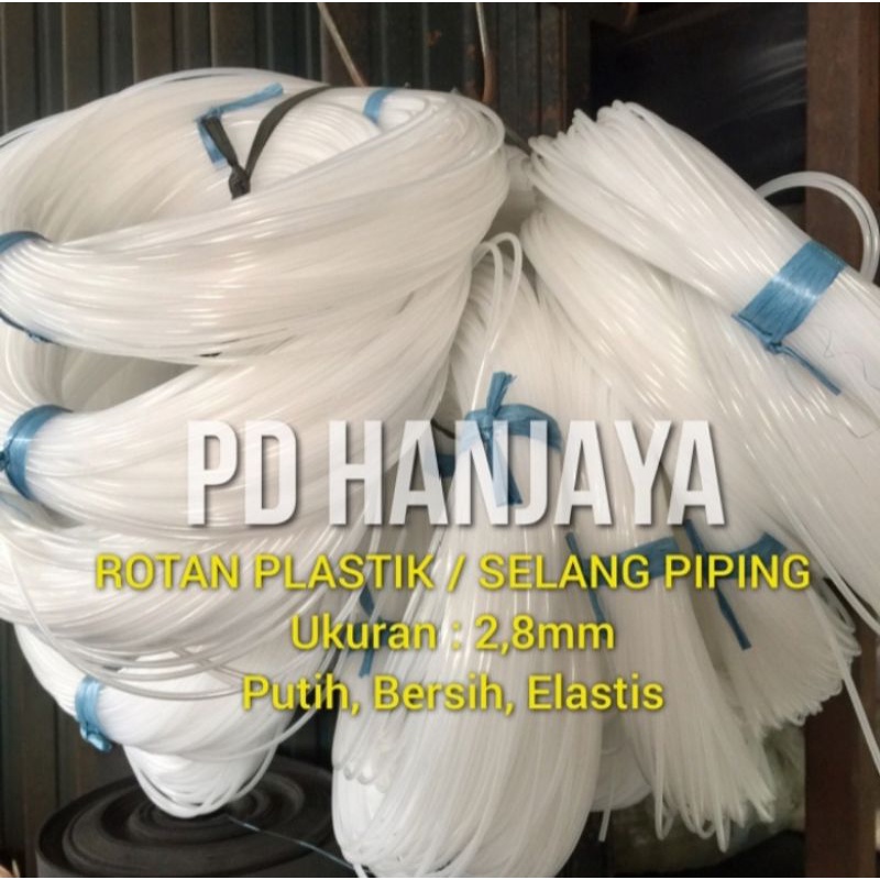 Jual Selang piping / Rotan plastik 2.8mm / List tas jok | Shopee Indonesia