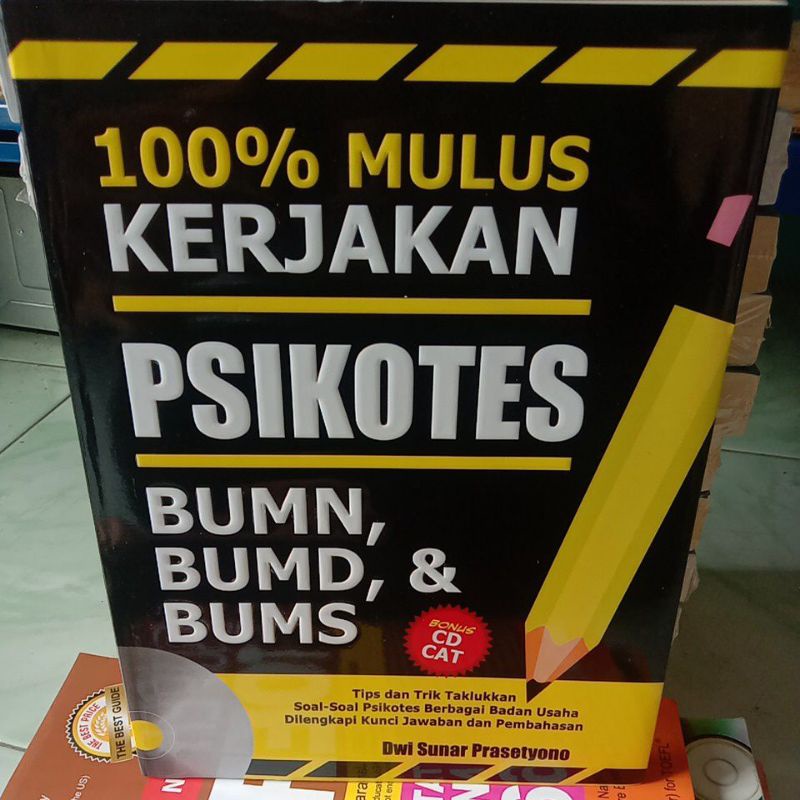Jual BUKU 100% MULUS KERJAKAN PSIKOTES MUMN, BUMD, & BUMS BONUS CD CAT ...