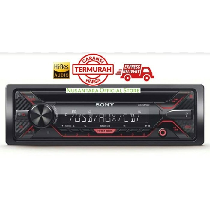 Jual TERMURAH Head Unit Sony CDX-G1201U Single Din CD FLAC EXTRA BASS | Shopee Indonesia