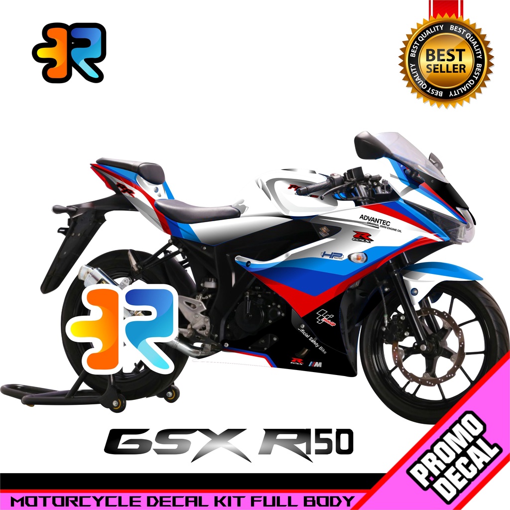 Jual Decal Motor GSX R150 Desain BMW Sticker Decal Full Body | Shopee ...