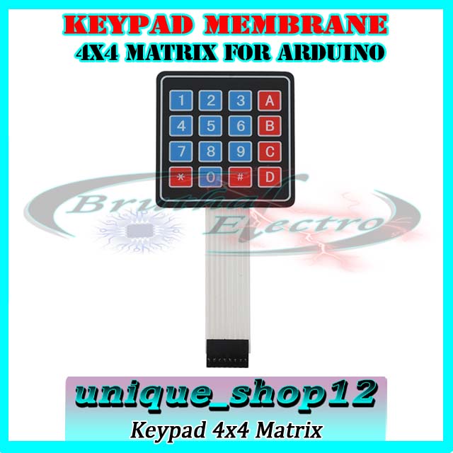 Jual Keypad 4X4 Matrix Array 16 Key Membran Switch Keypad For Arduino ... Jual Keypad 4X4 Matrix Array 16 Key Membran Switch Keypad For Arduino ...