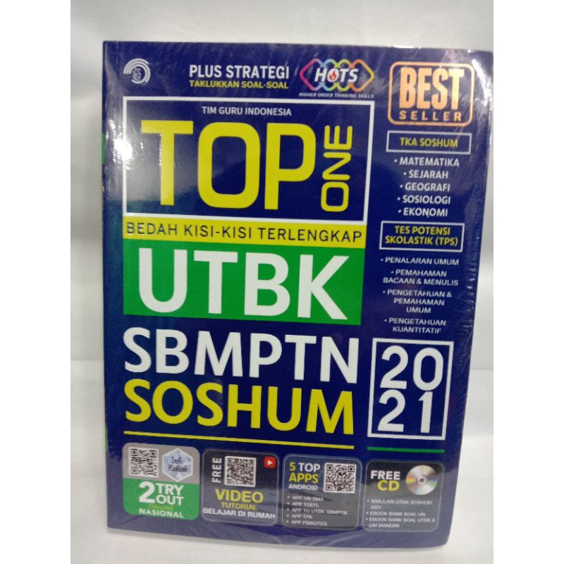 Jual Buku TOP ONE UTBK SBMPTN SOSHUM 2021 Original | Shopee Indonesia