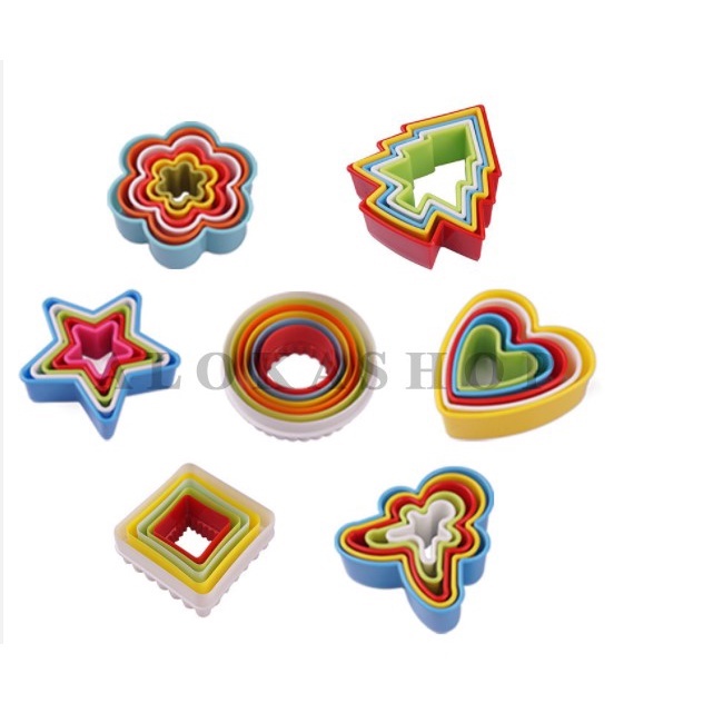 Jual Ring Cutter / Pemotong Kue Bentuk Pohon Natal Bunga Love Mousse ...