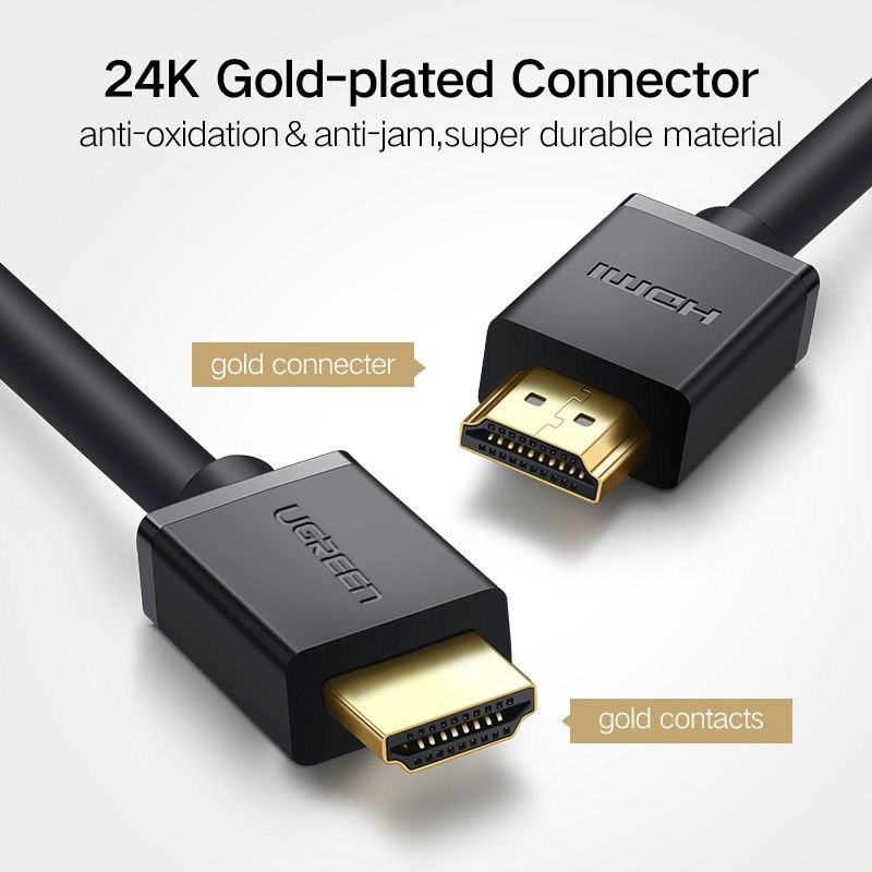 Jual UGREEN Kabel HDMI Male to Male V2.0 Support 4K Gold Plated 1 / 2 ...