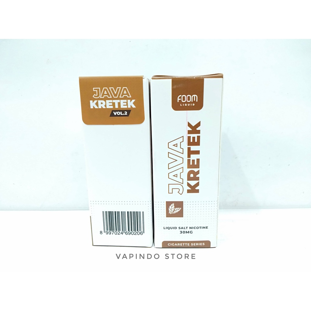 Jual VOL 2 FOOM JAVA KRETEK V2 30ML 30MG SALTNIC SALT NIC BY FOOM LAB ...