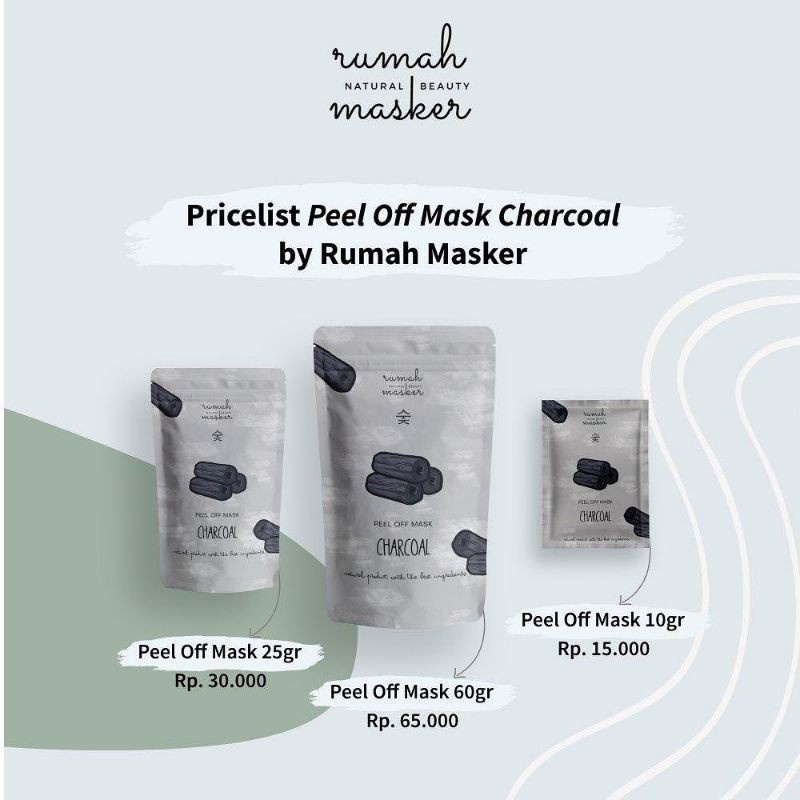 Jual [BPOM] [BUY 1 GET 2 GIFT] RUMAHMASKER PEEL OFF MASK 25GR RUMAH ...
