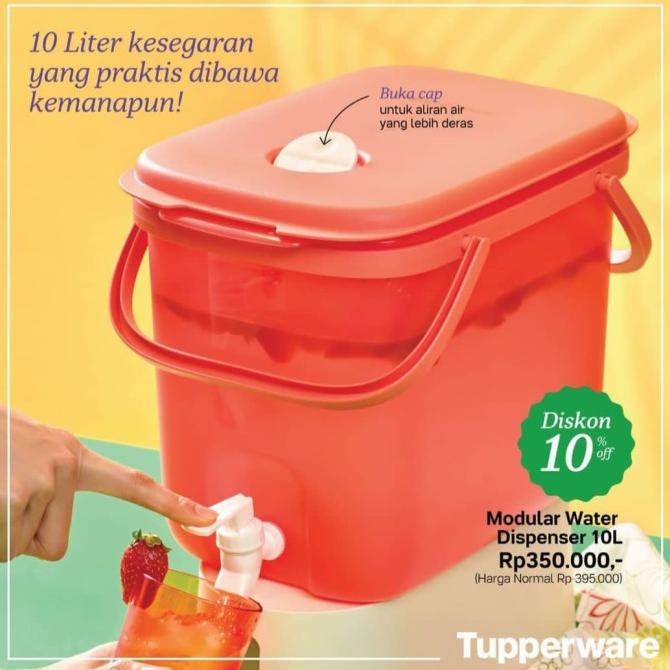 Jual Dispenser Air Tupperware Ukuran 10L | Shopee Indonesia