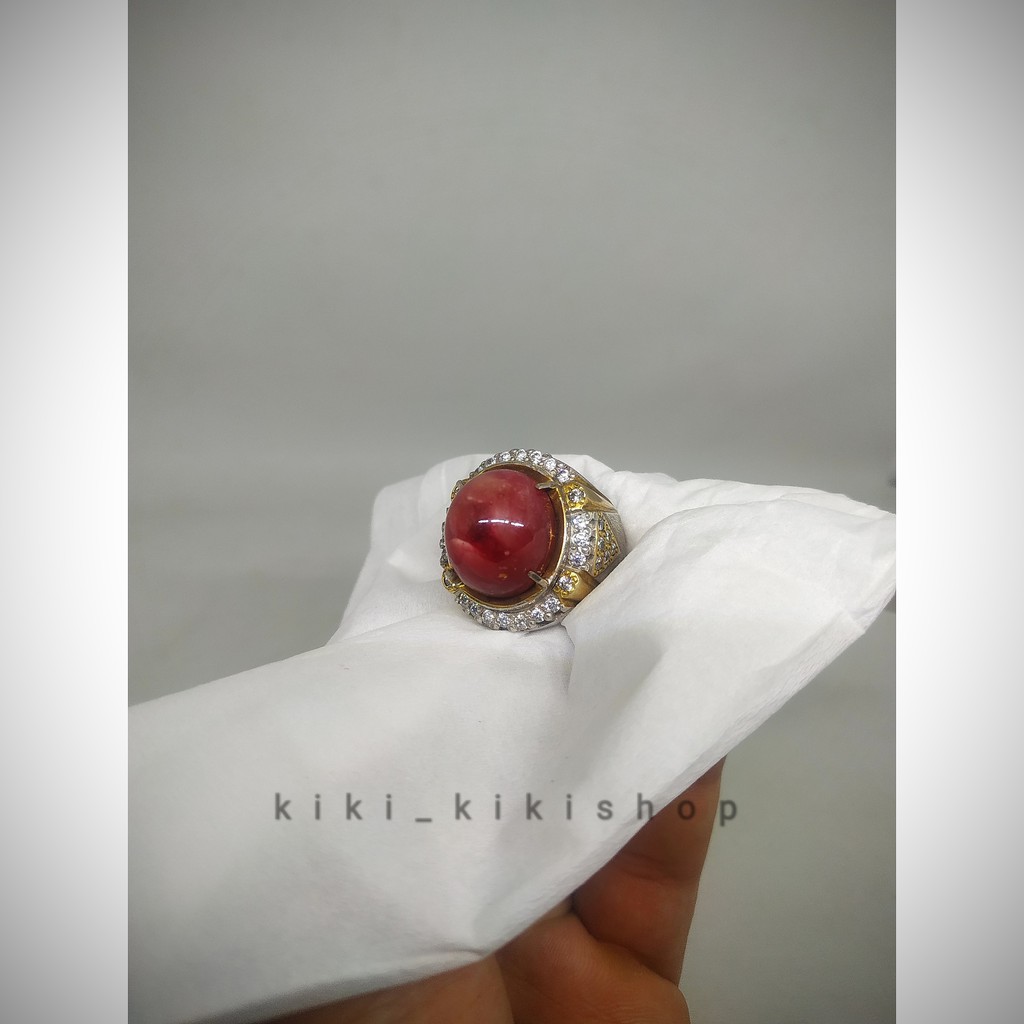 Jual Batu Permata Natural Ruby star corundum ciamik | Shopee Indonesia