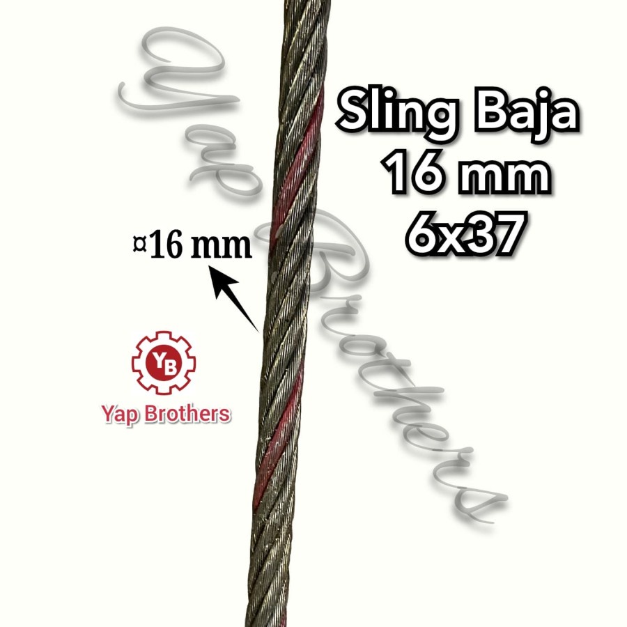 Jual Sling Baja 16 mm - Hitam | Shopee Indonesia
