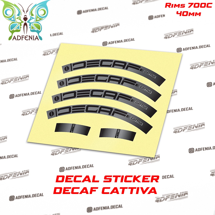 Jual Decal Sticker Rims Java Decaf Cattiva 700c Rims 4cm Road Bike ...