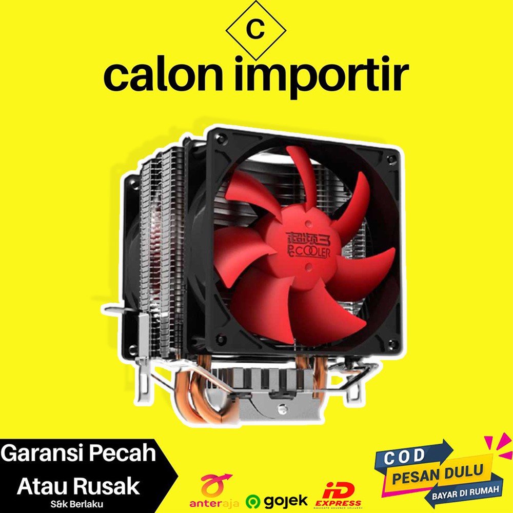 Jual Kipas Prosesor Processor Chipset PC Gaming CPU Cooler Dual Fan ...