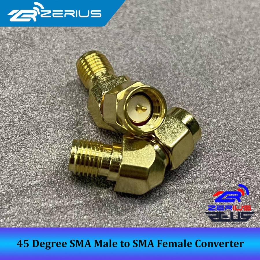 Jual 45 Degree SMA Male to SMA Female Converter Adapter for FPV Antenna ...