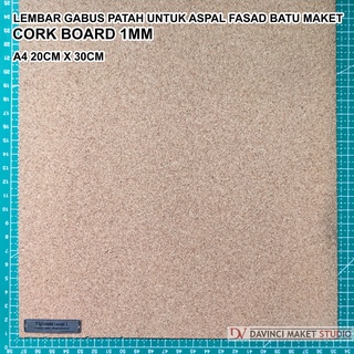 Jual Gabus Patah 1mm 2mm 3mm Maket Aspal Rumput Makadam Pedestal Diorama Jalan - Cork Board ...