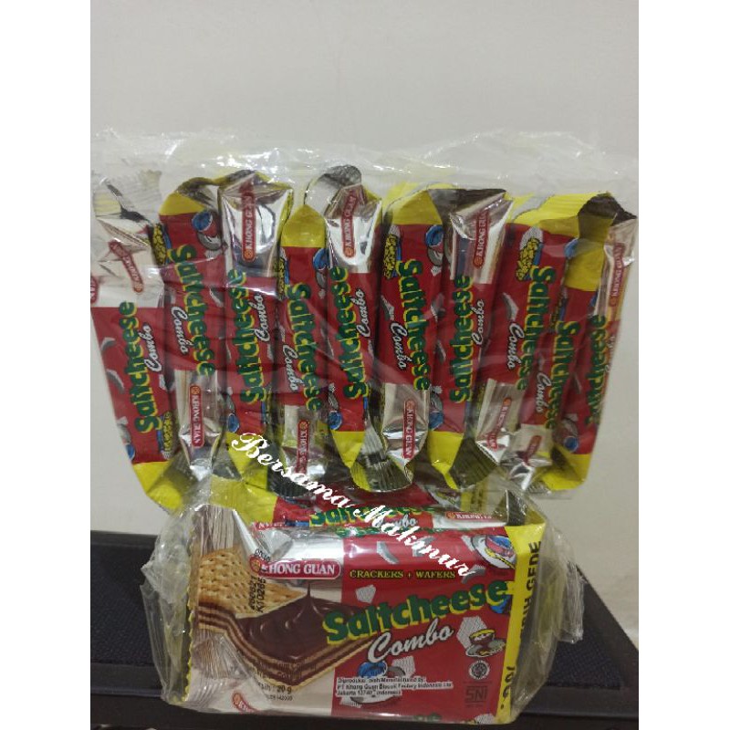 Jual SALTCHEESE combo khong guan 10pcs sandwich biskuit saltchis ...