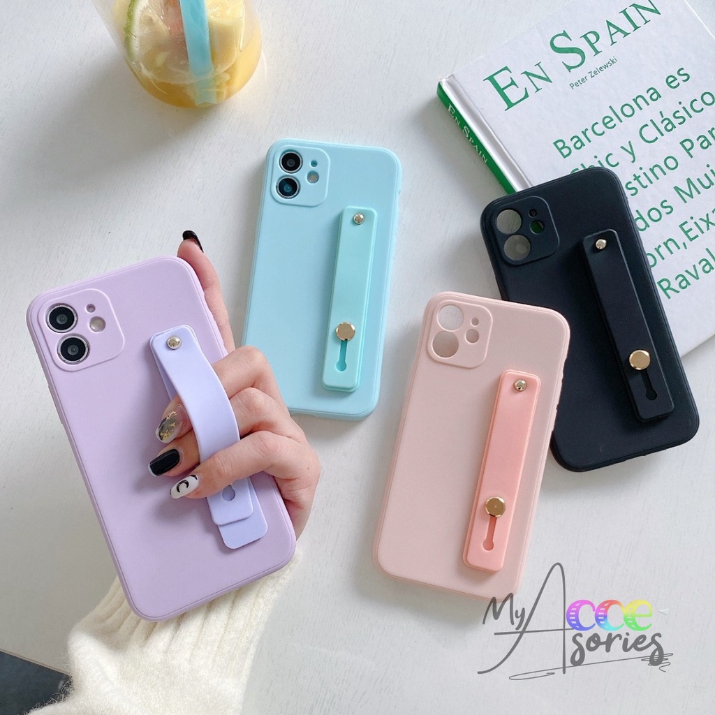 Jual SOFTCASE MACARON HANDSTAND STANDING ALL TYPE MY6823 | Shopee Indonesia