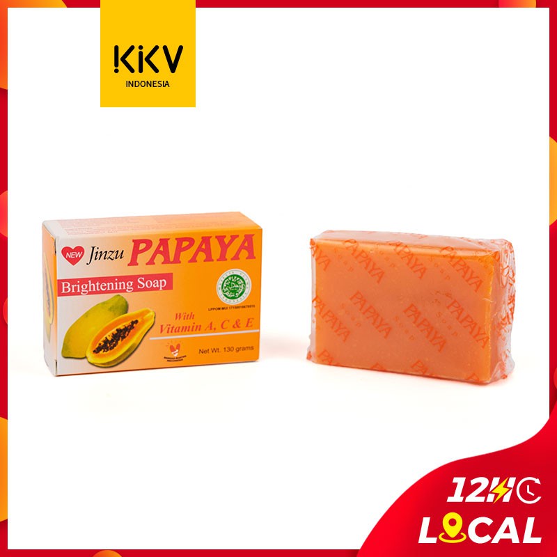 Jual KKV - Jinzu Bar Soap Papaya Brightening / Sabun / Sabun Batang ...