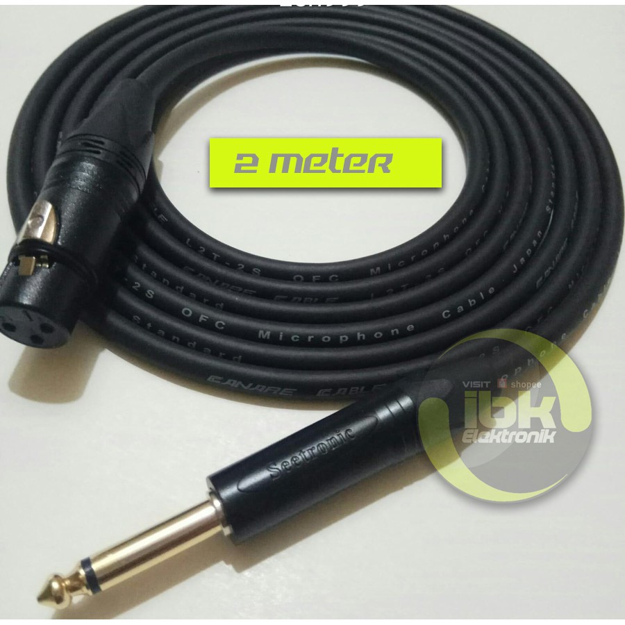 Jual kabel mic/kabel microphone 2 meter - Hitam | Shopee Indonesia