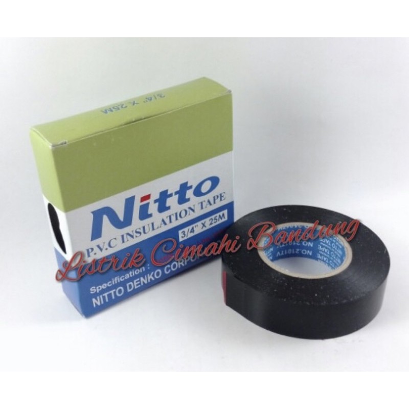 Jual isolasi nitto isolasi listrik 3/4” x 30 meter | Shopee Indonesia