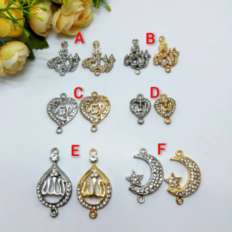 Jual 5 pcs Liontin sambung bulan bintang liontin sambung bulan sabit ...