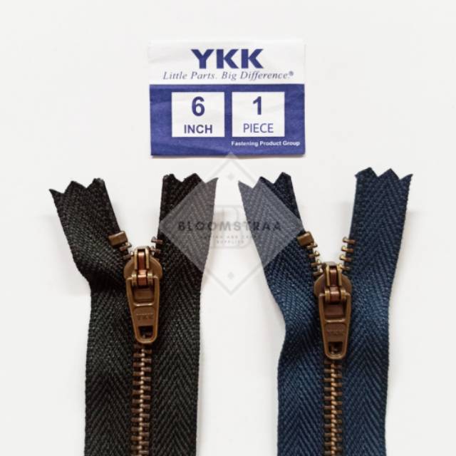 Jual Resleting jeans ATG YKK 15cm 6inch metal zipper jeans seleting besi | Shopee Indonesia