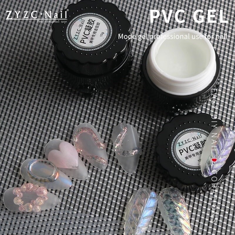 Jual ZYZC PVC CLEAR GEL EMBOSS 3D DESIGN FOR NAIL ART NAIL GEL POLISH ...