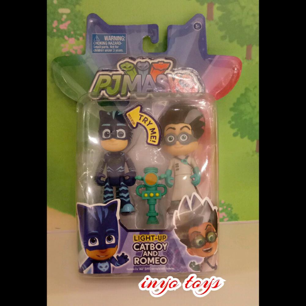 Jual PJ Masks 2-Pack Light Up Figures Catboy and Romeo by Just Play ...