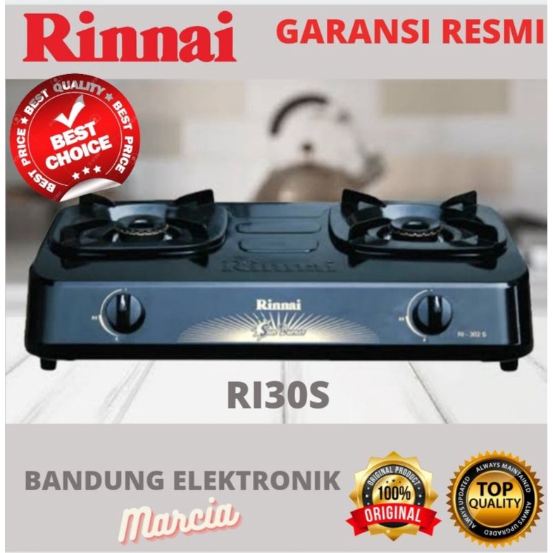 Jual KOMPOR GAS RINNAI RI-302S / RI302S , kompor gas 2 tungku rinnai ...