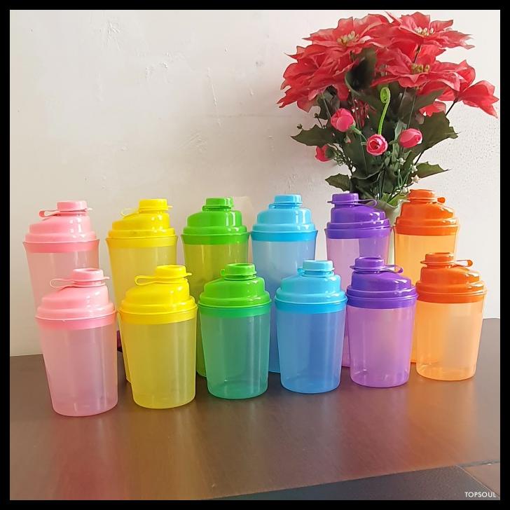 Jual Custom Cetak Sablon Tumbler Cute Shaker Gelas Plastik + Tutup Flip ...